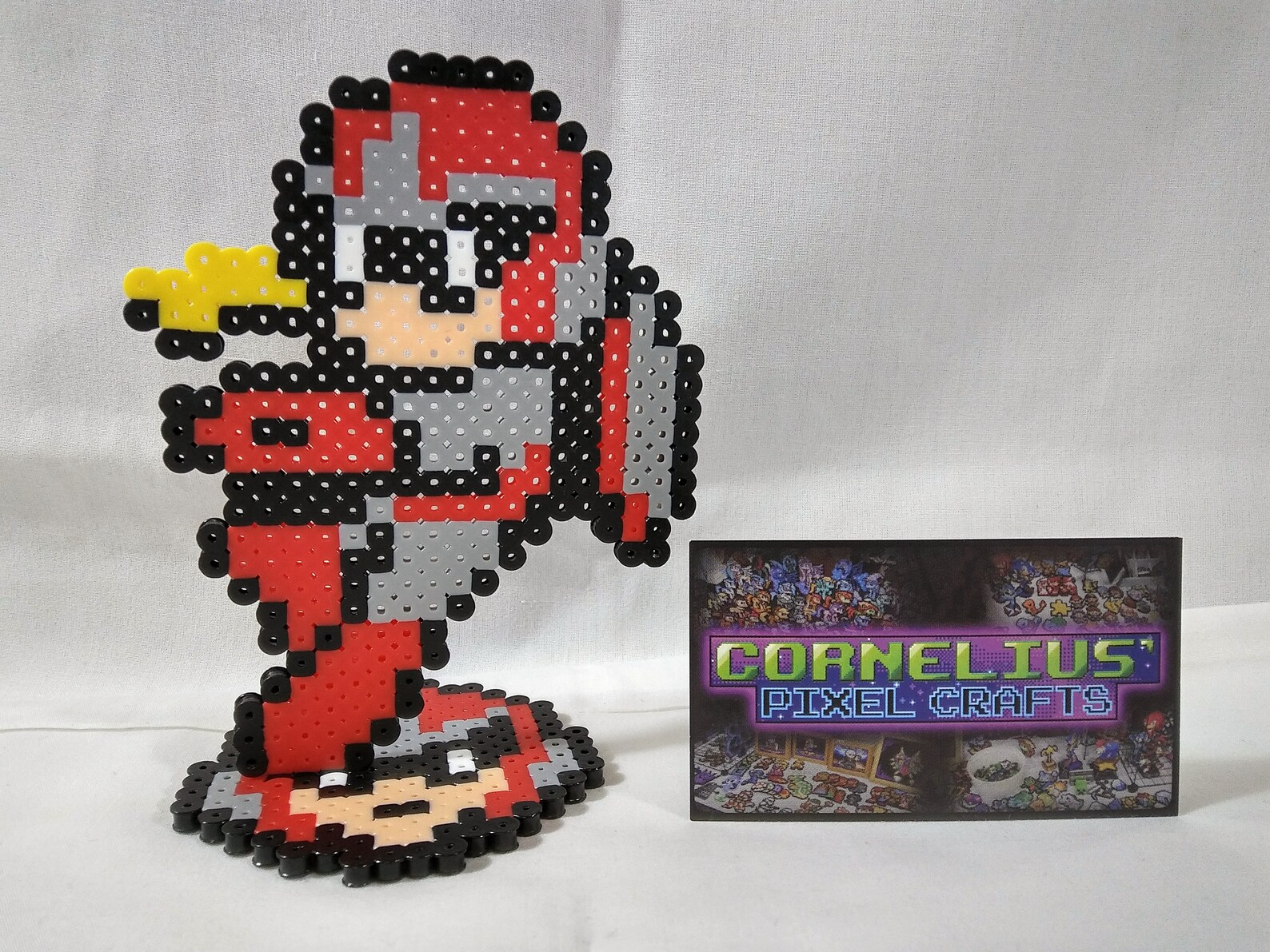 Mega Man NES Proto Man Bead Sprite | Etsy