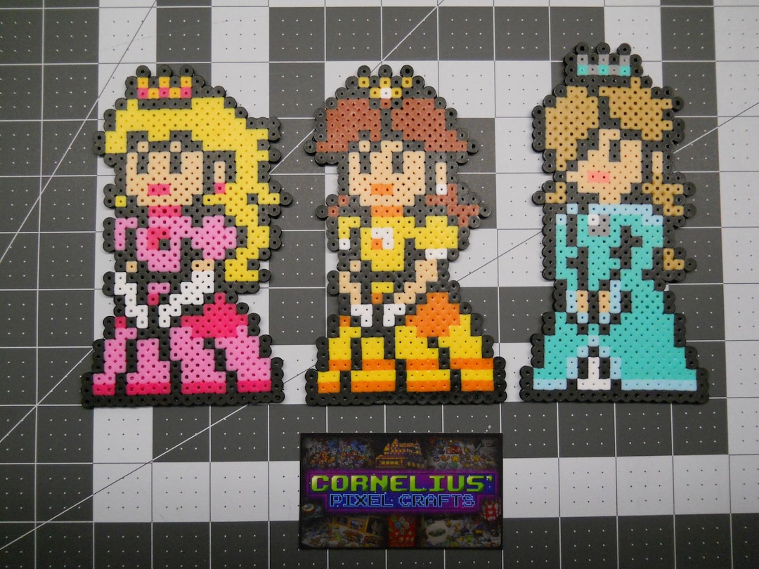 Super Mario Bros 3 - Smb3-styled Peach, Daisy, and Rosalina Bead ...