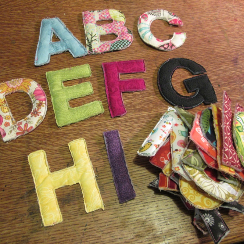 Alphabet Fabric - Etsy