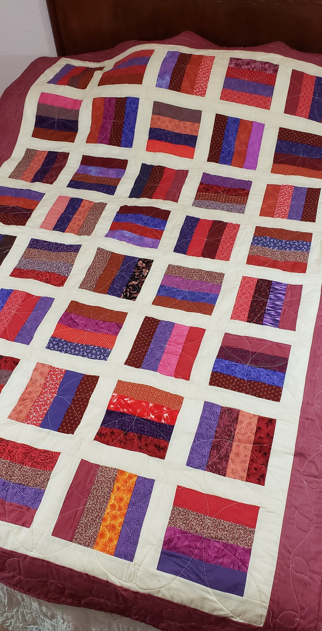 Strings Twin Quilt Pattern - Etsy