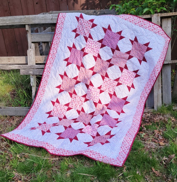 Scrappy Snowball Star Twin Quilt Pattern - Etsy