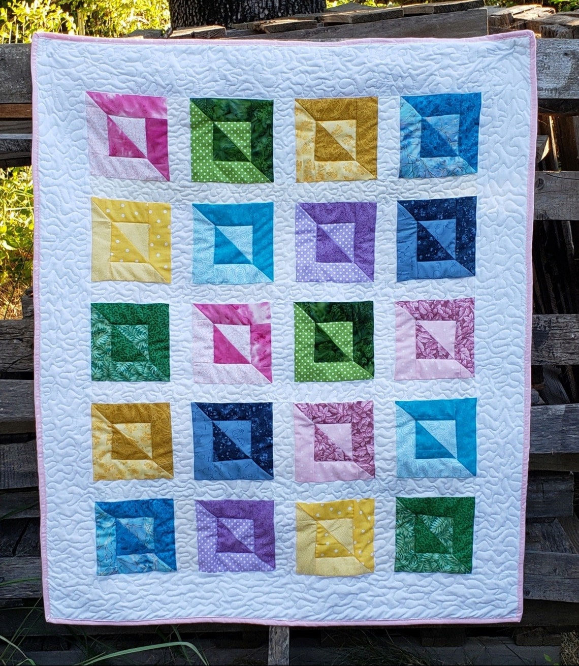 Beveled Boxes Baby Quilt Pattern - Etsy