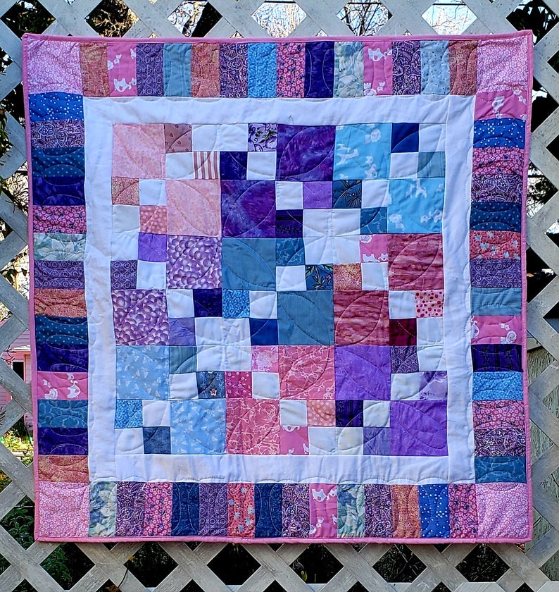Double Four Patch Baby Quilt Pattern - Etsy