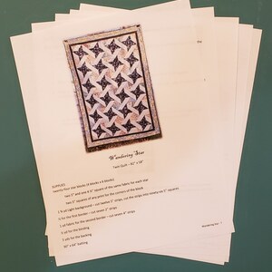 Wandering Star Scrap Twin Quilt Pattern - Etsy