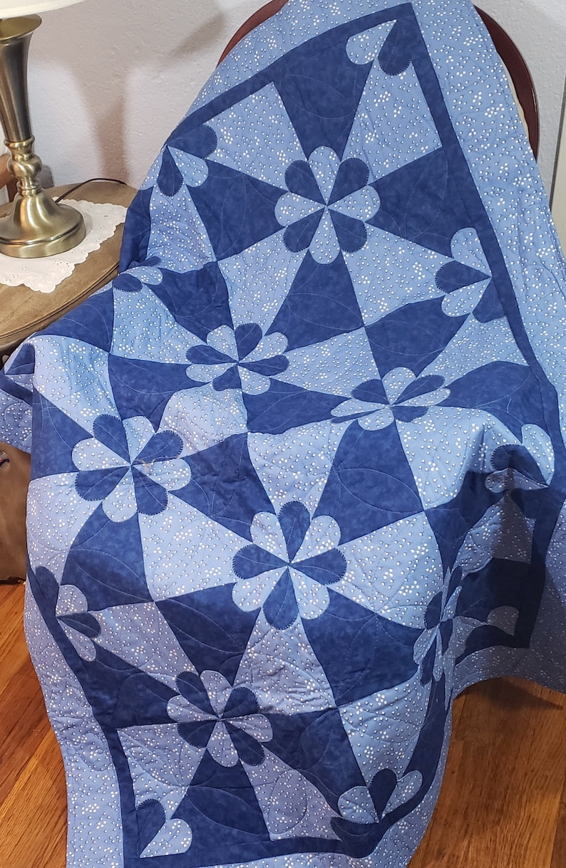 Dutch Windmill Lap Quilt Pattern | Etsy