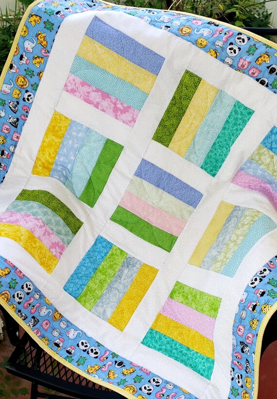 Strings Baby Quilt Pattern | Etsy