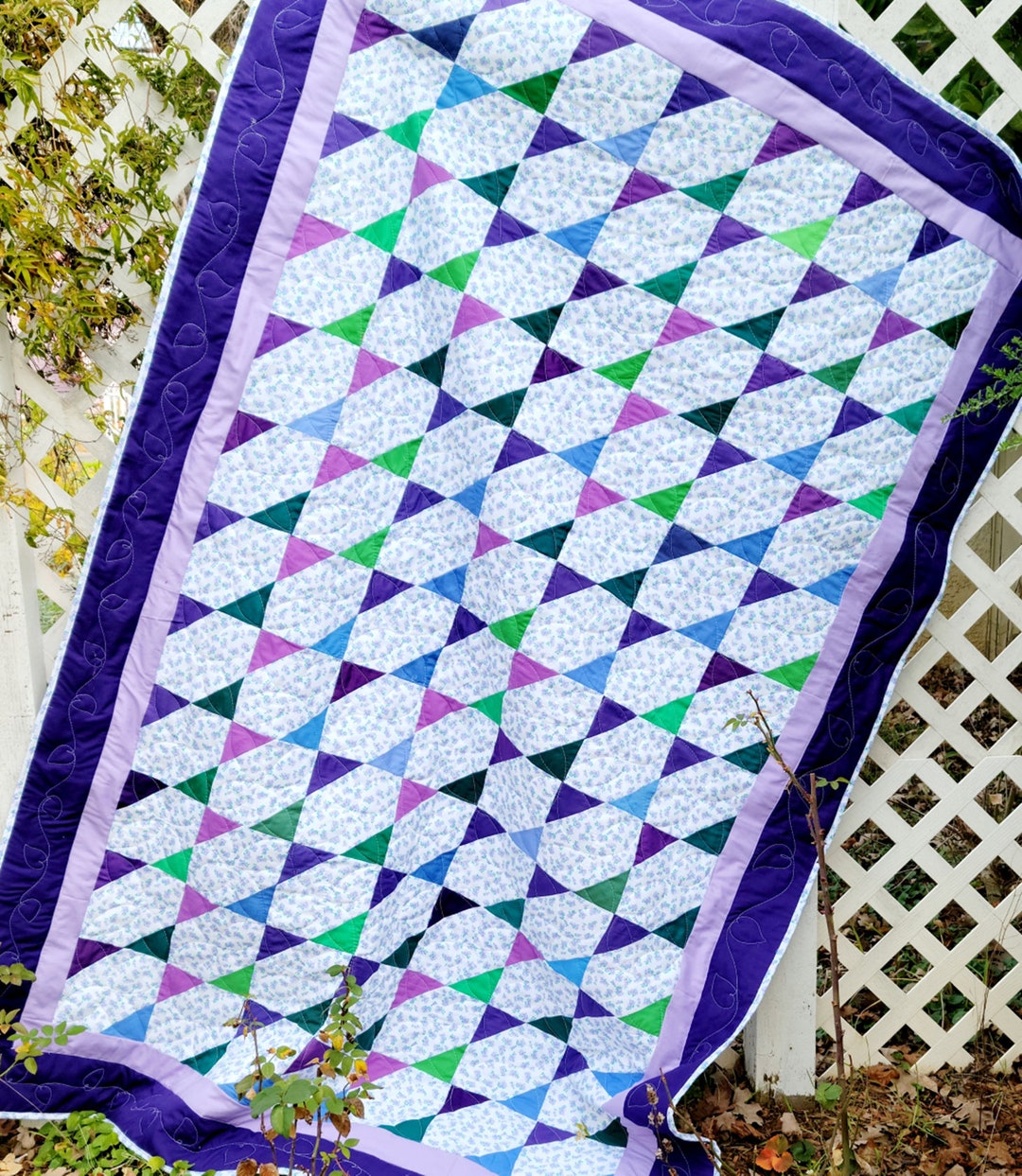 Slanted Star Twin Quilt Pattern - Etsy