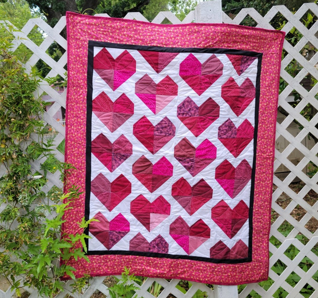 Heart Strings Lap Quilt Pattern - Etsy