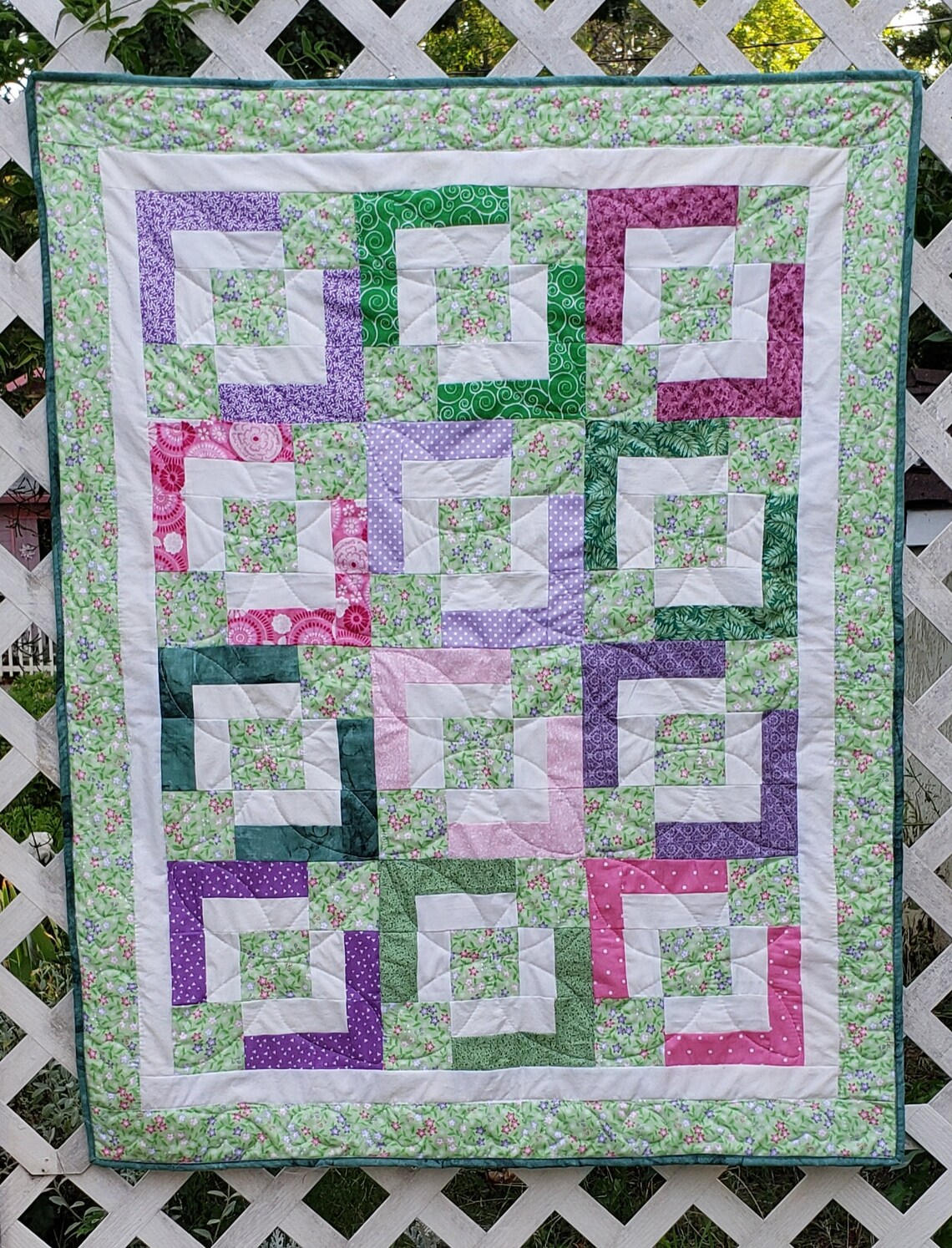 Garden Path Baby Quilt Pattern - Etsy