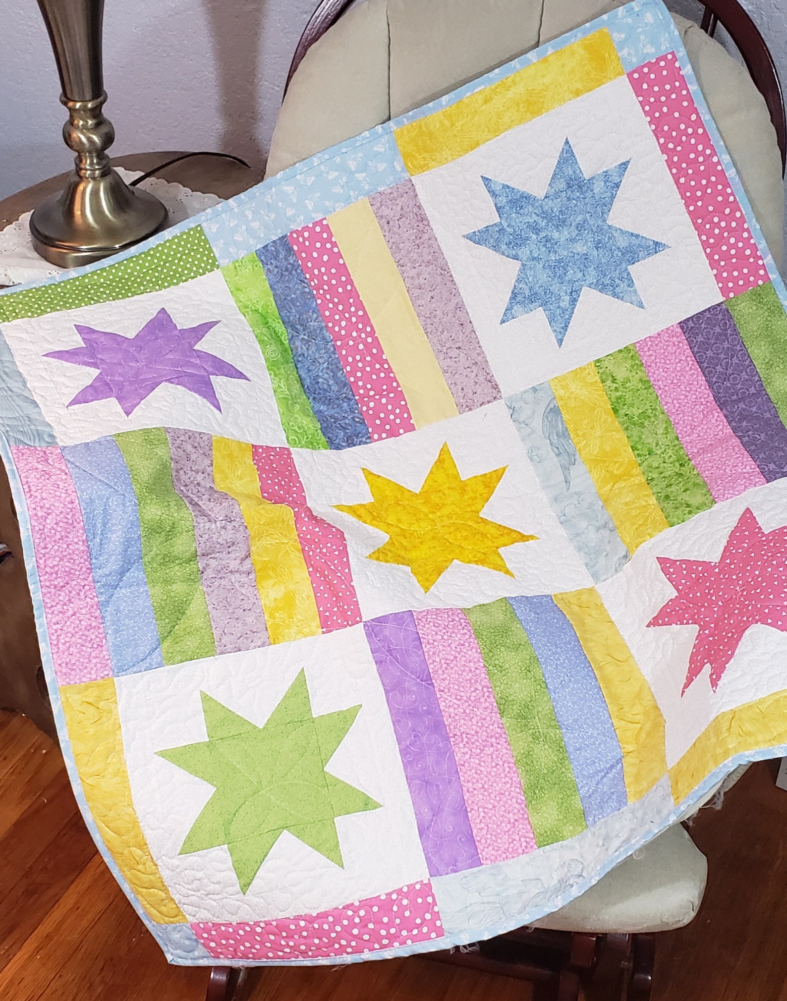 Stars and Bars Baby Quilt Pattern - Etsy