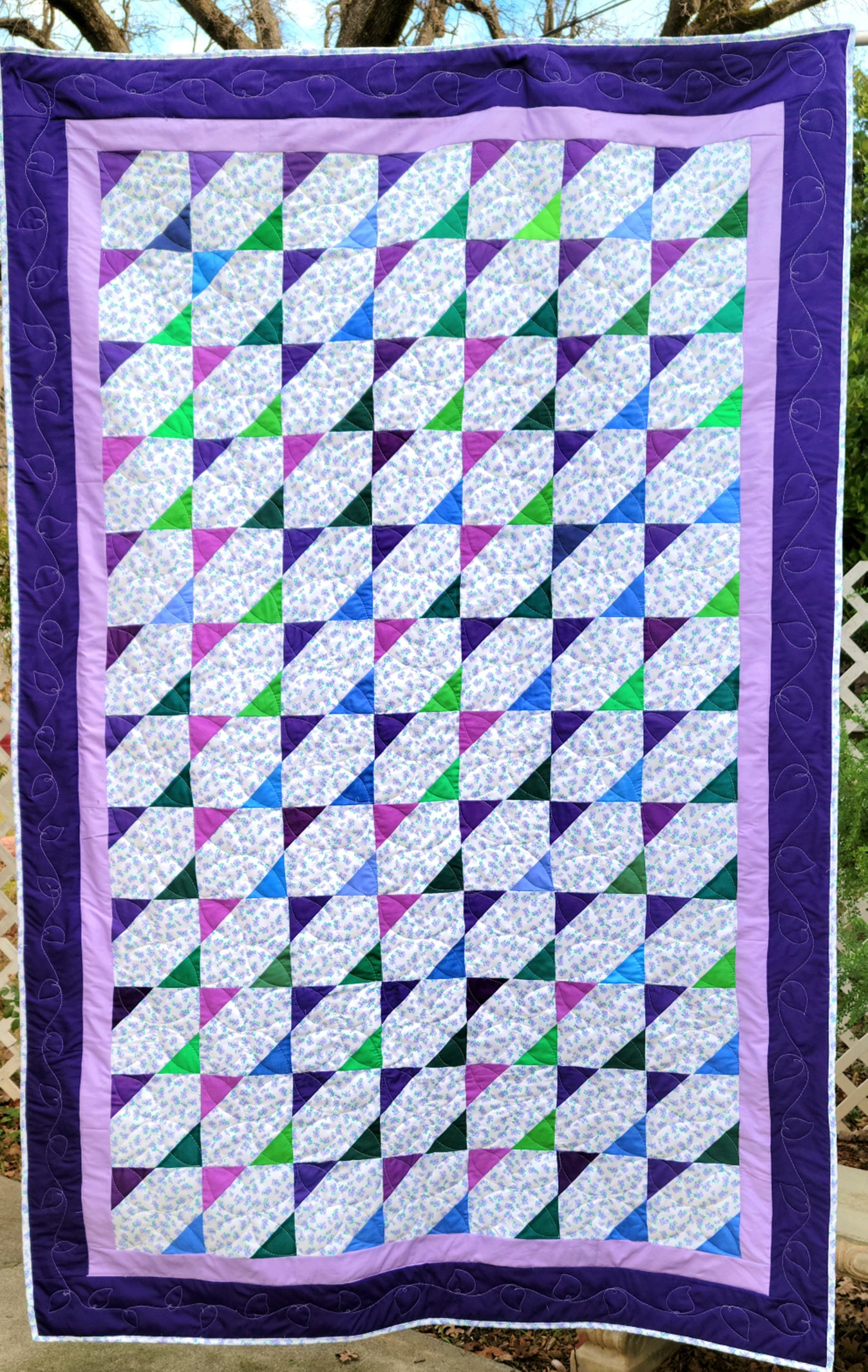 Slanted Star Twin Quilt Pattern | Etsy