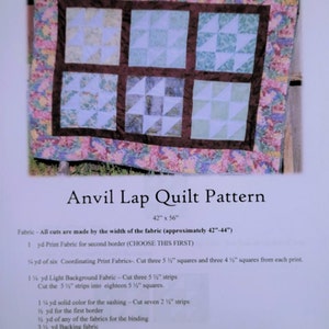 Anvil Lap Quilt Pattern - Etsy