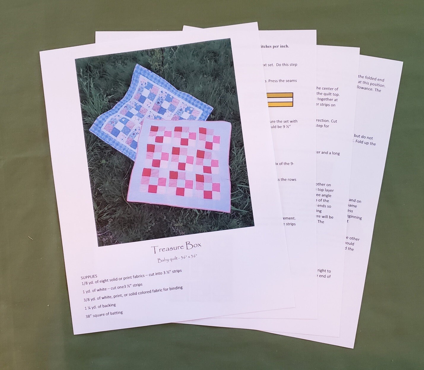 Treasure Box Baby Quilt Pattern - Etsy