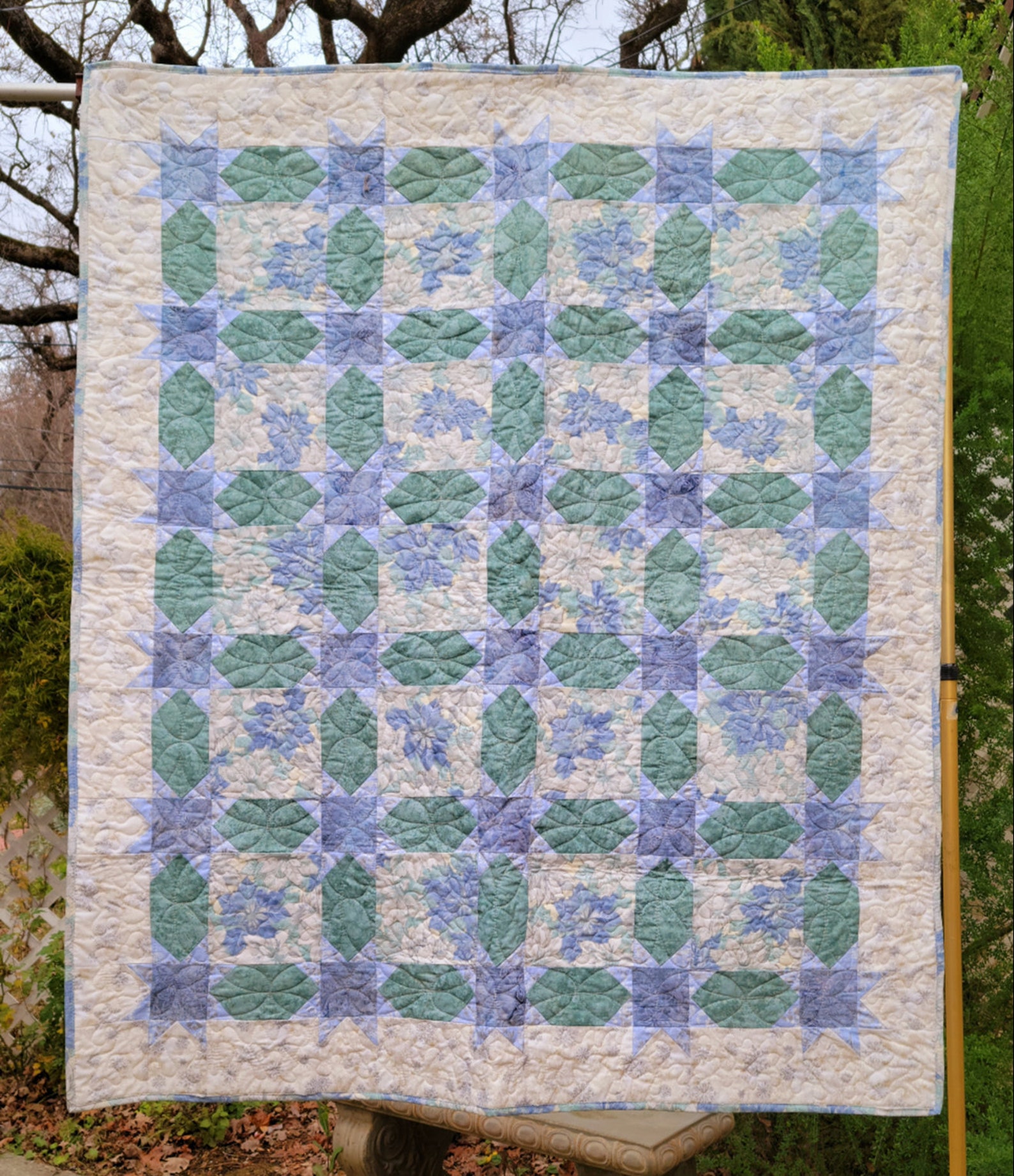 Star Lattice Lap Quilt Pattern | Etsy