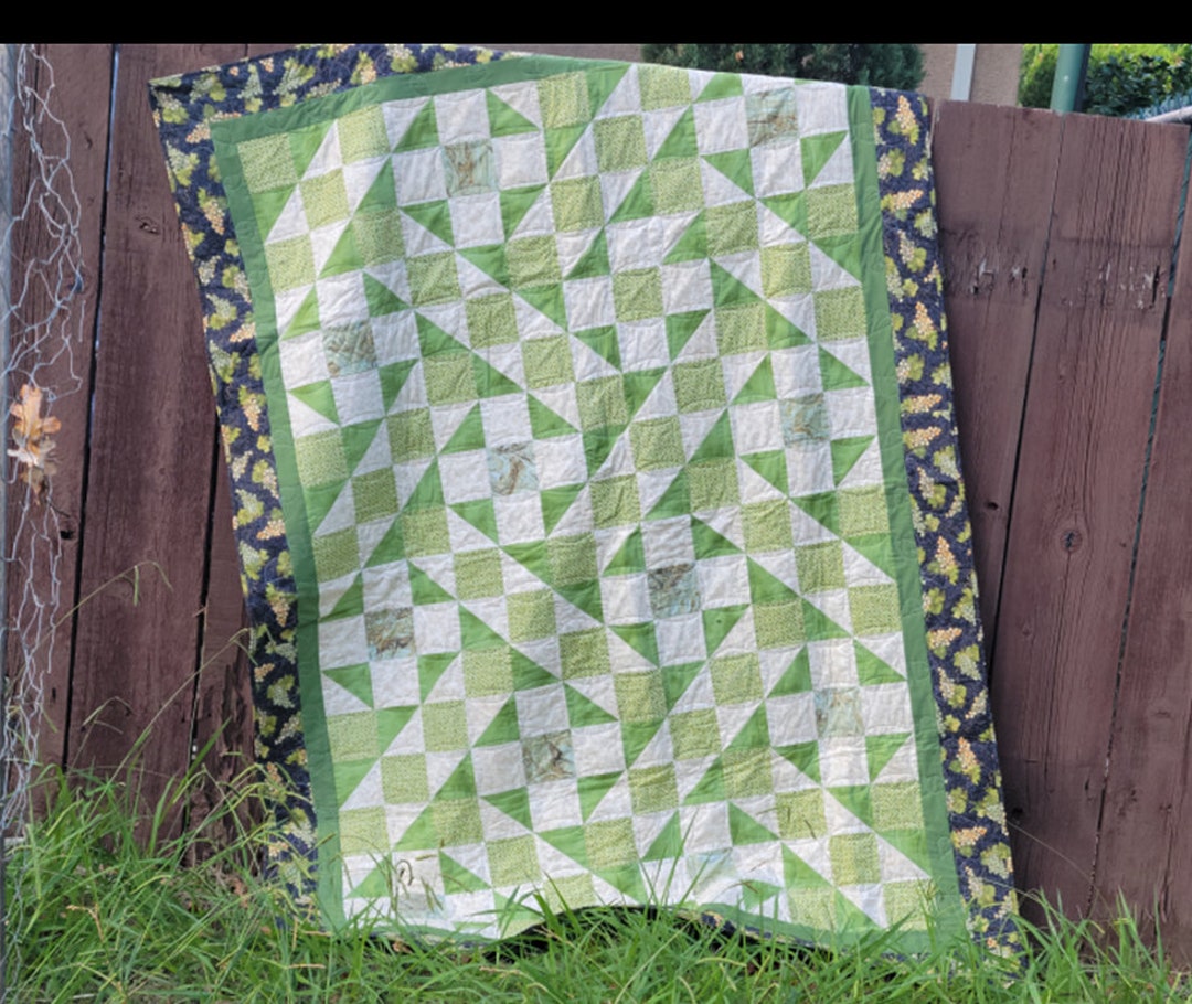 Nine-patch Weave Twin Quilt Pattern - Etsy