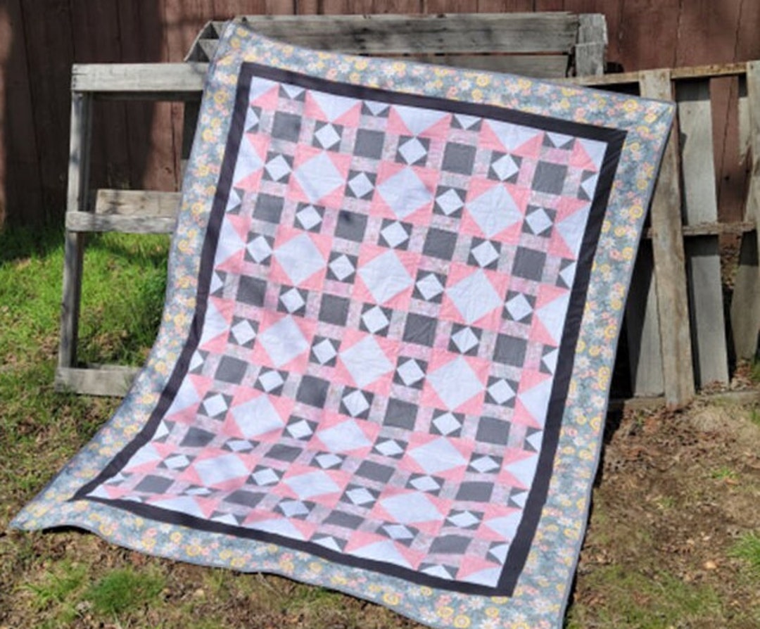 Folded Corners Twin Quilt Pattern - Etsy