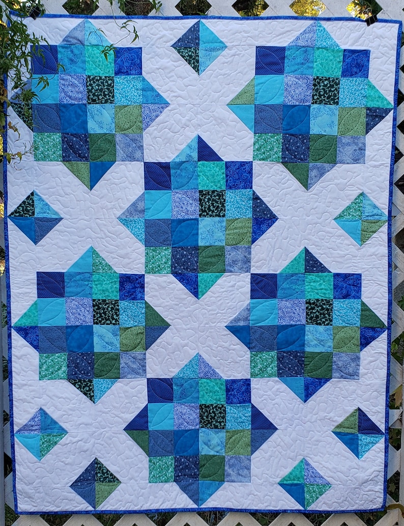 Arkansas Crossing Lap Quilt Pattern | Etsy