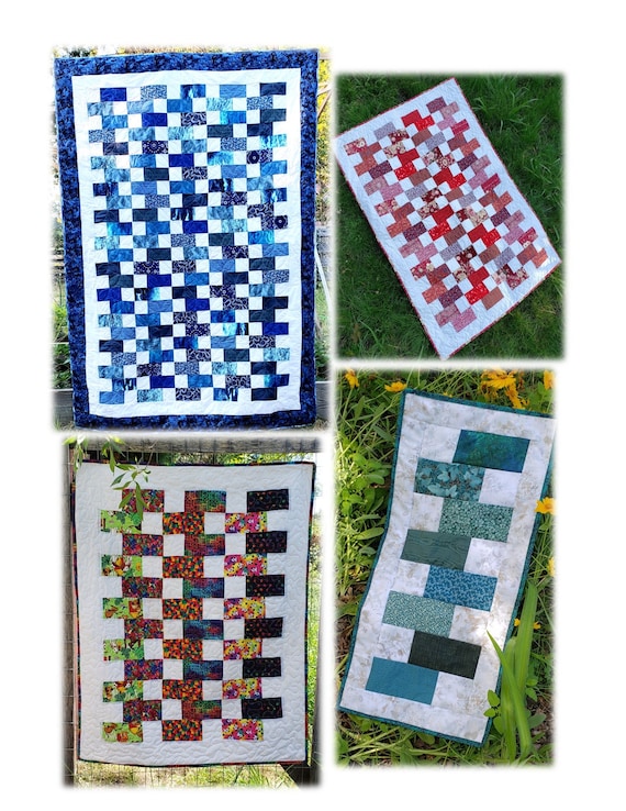 Building Blocks Quilt Pattern Set of Four Sizes - Etsy