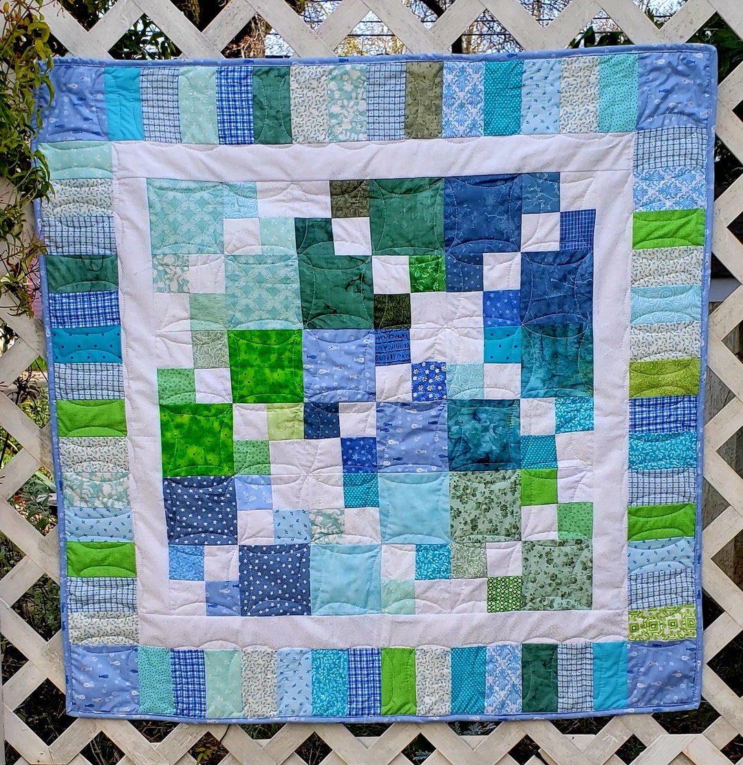 Double Four Patch Baby Quilt Pattern - Etsy