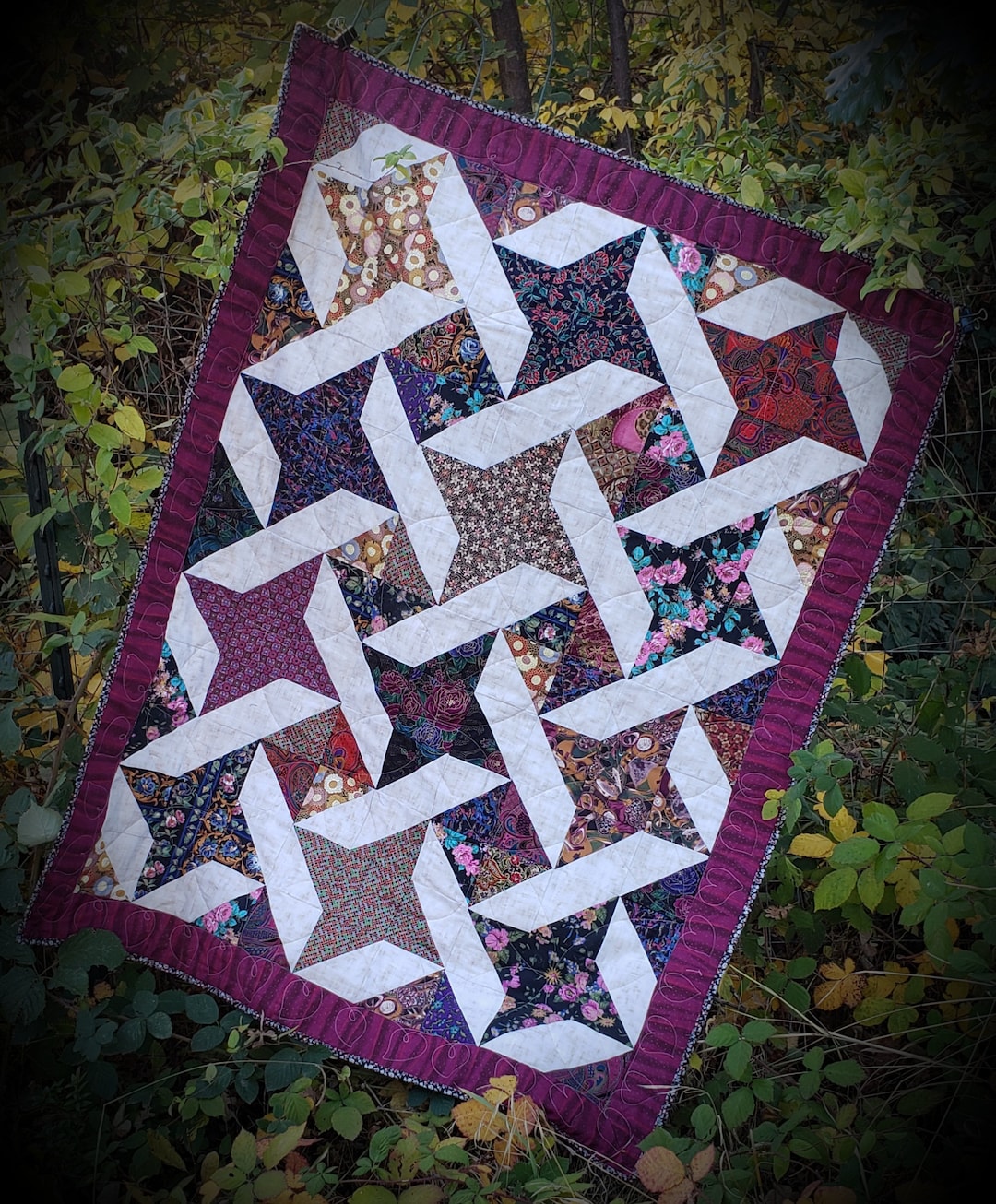 Wandering Star Lap Quilt Pattern - Etsy