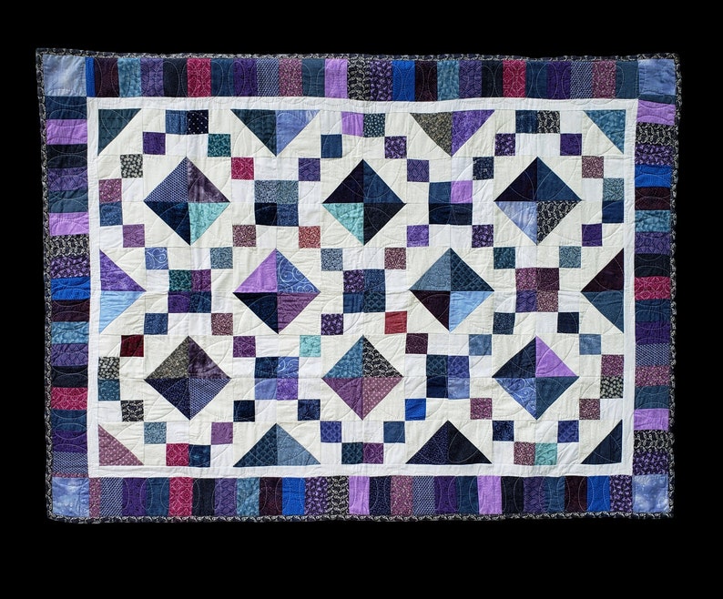 Jacob's Ladder Lap Quilt Pattern | Etsy