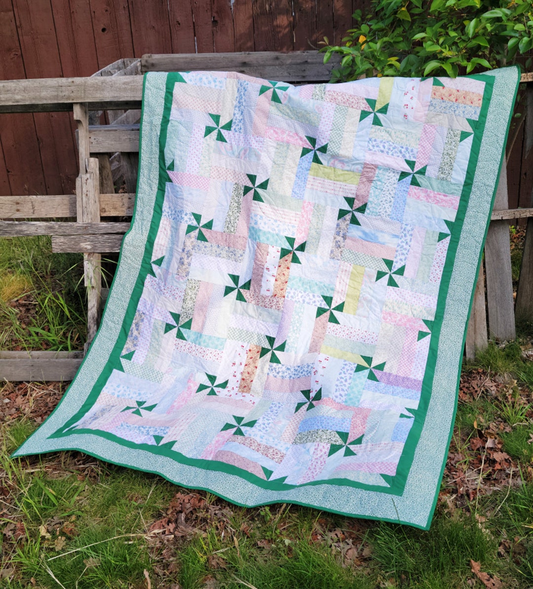 Floating Pinwheel Twin Quilt Pattern - Etsy