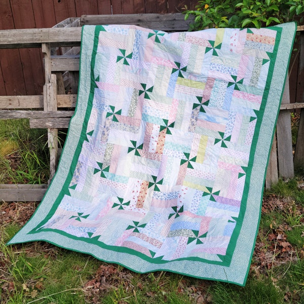 Pinwheel Baby Quilt - Etsy