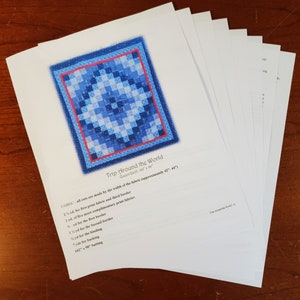 Trip Around the World Queen Size Quilt Pattern - Etsy