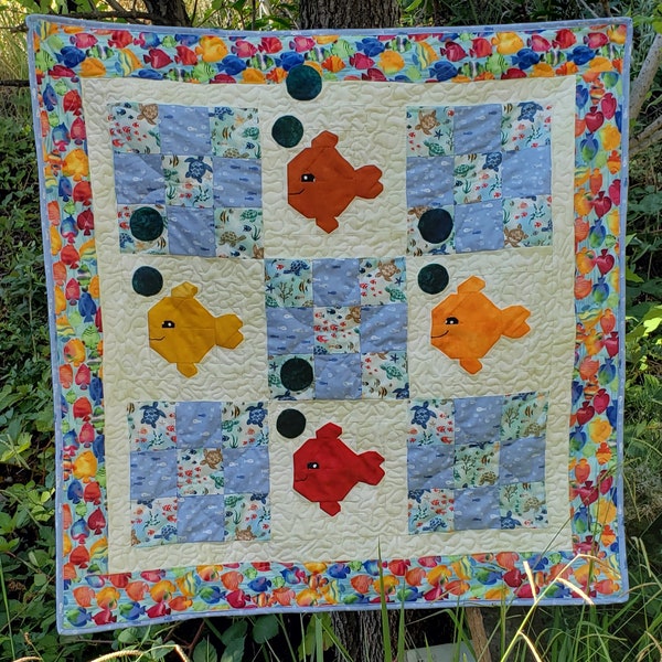 Paper Piecing Fishing Pattern - Etsy