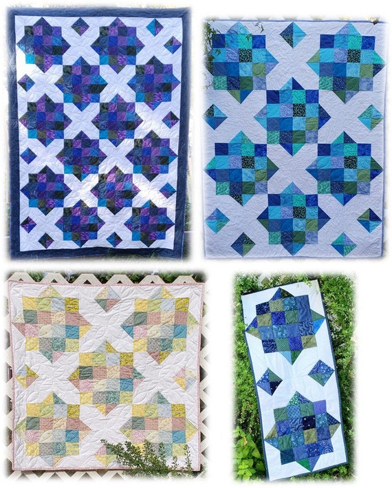 Arkansas Crossing Quilt Pattern Bundle With Four Sizes - Etsy