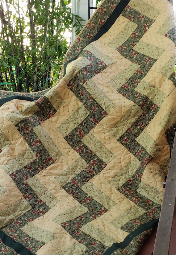 Split Rail Fence Twin Quilt Pattern | Etsy