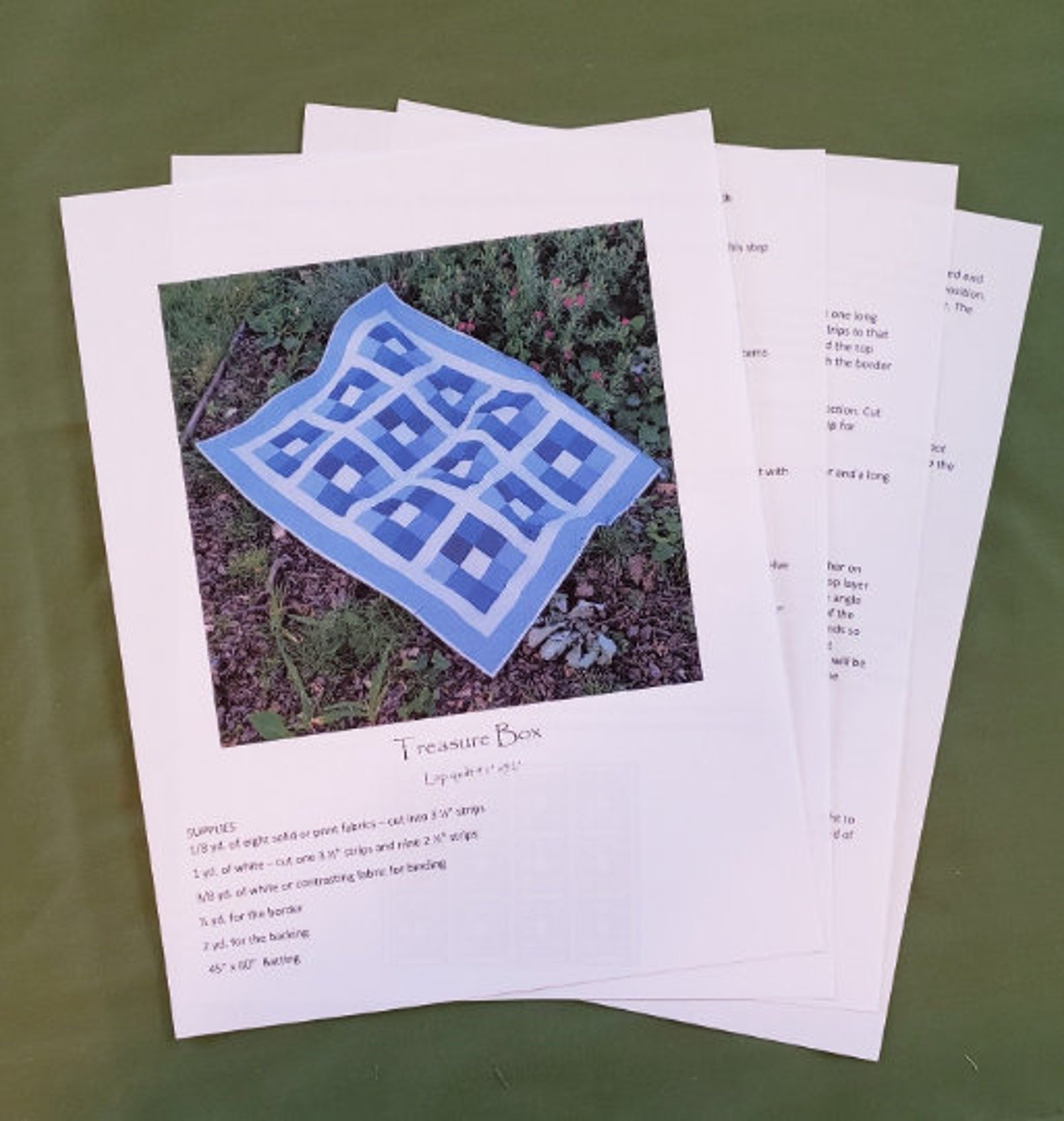 Treasure Box Lap Quilt Pattern - Etsy