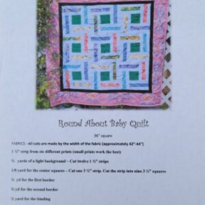 Round About Baby Quilt Pattern - Etsy