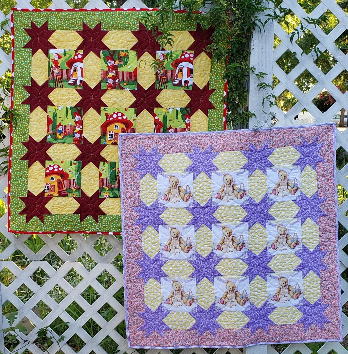 Star Lattice Baby Quilt Pattern - Etsy