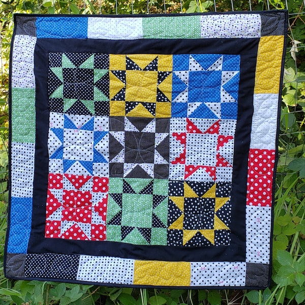 Bright Baby Quilt - Etsy