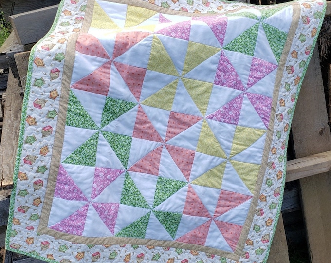 Pinwheel Baby Quilt Pattern - Etsy