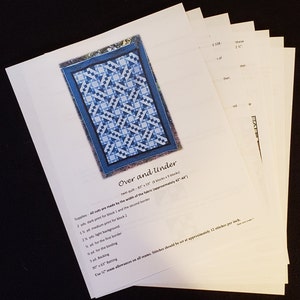 Over and Under Twin Quilt Pattern - Etsy