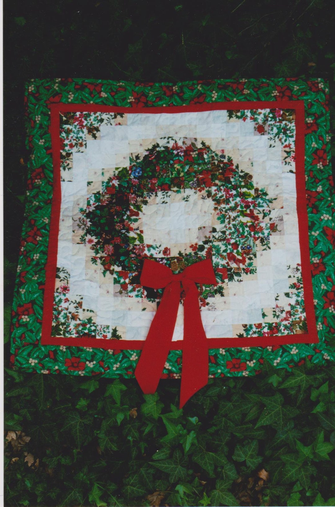 Christmas Wreath Quilt Pattern - Etsy