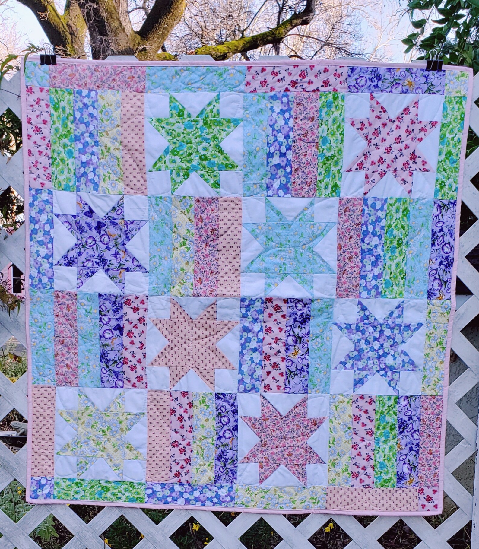 Stars and Bars Baby Quilt Pattern - Etsy