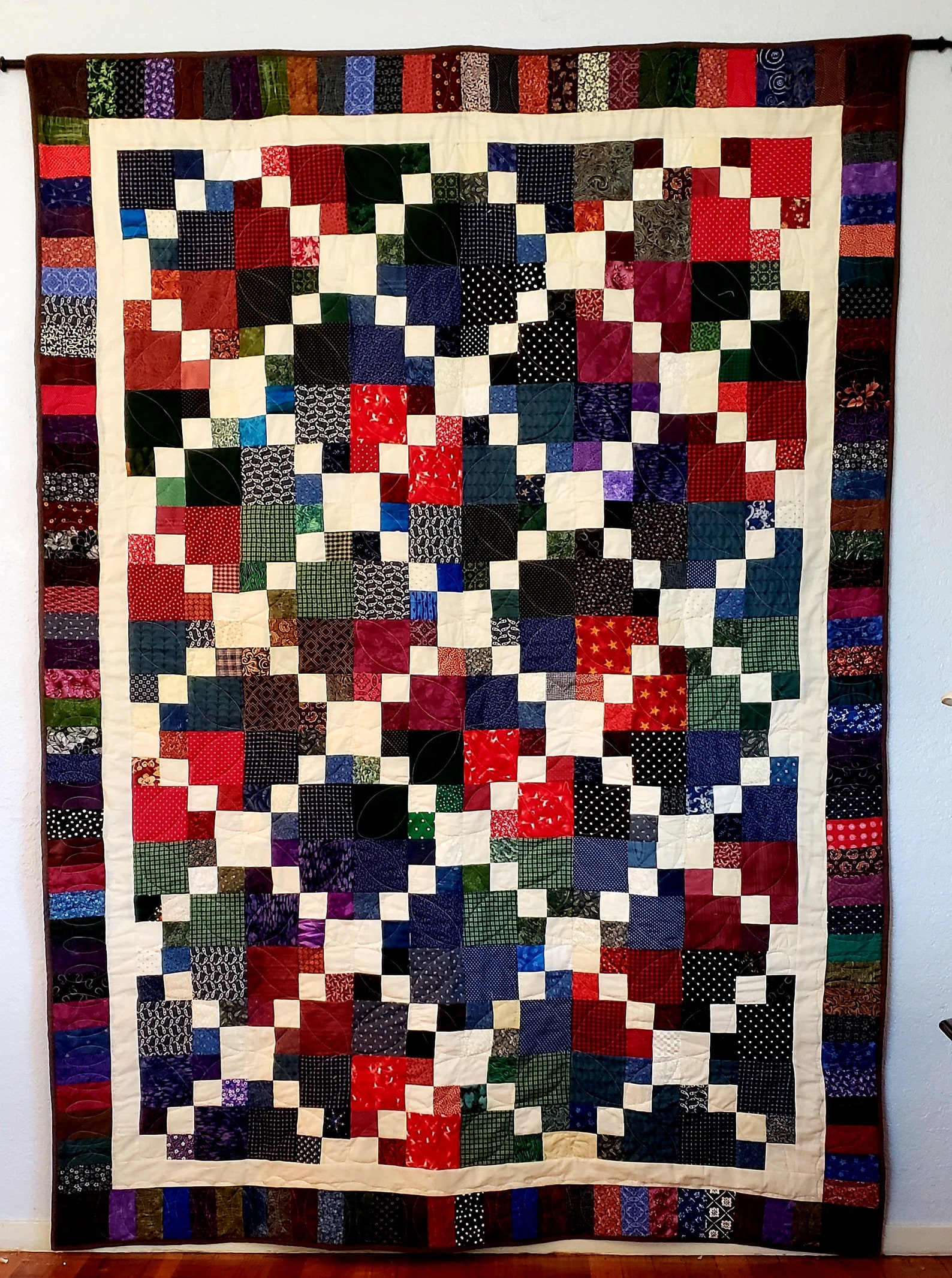 Double Four Patch Twin Quilt Pattern | Etsy