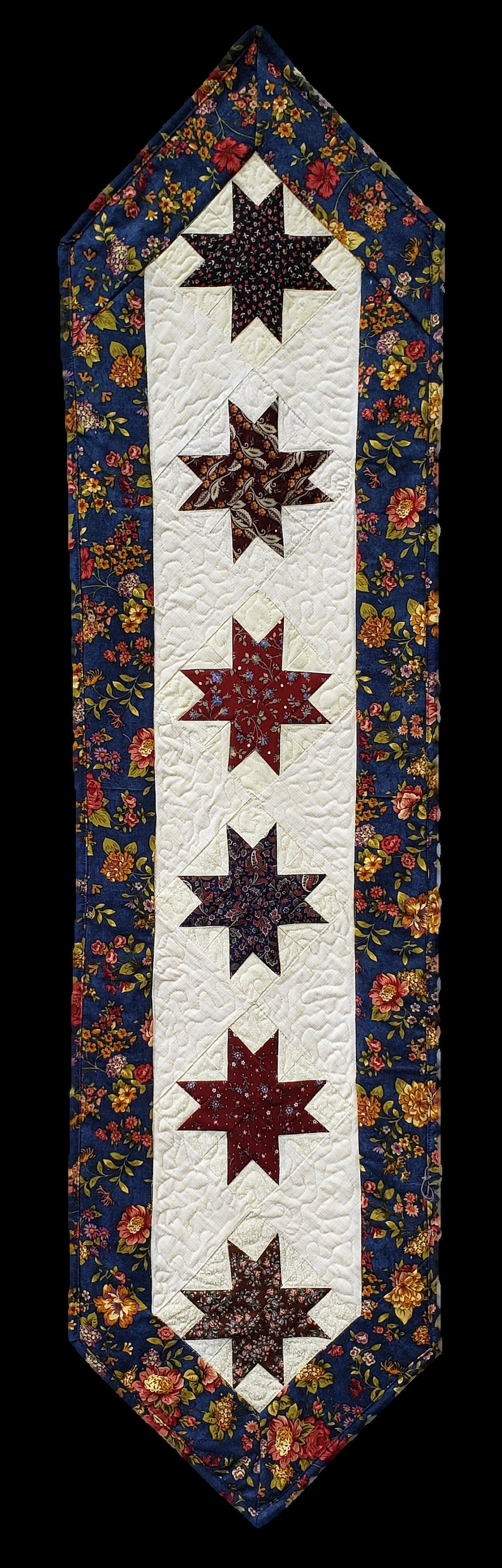 Becky's Star Table Runner Quilt Pattern | Etsy