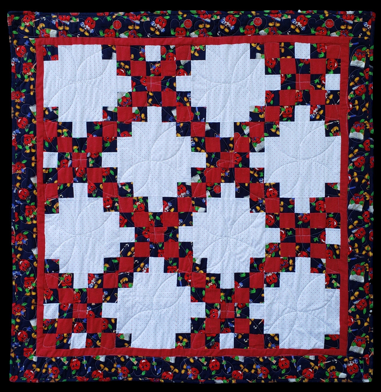 Double Irish Chain Baby Quilt Pattern | Etsy