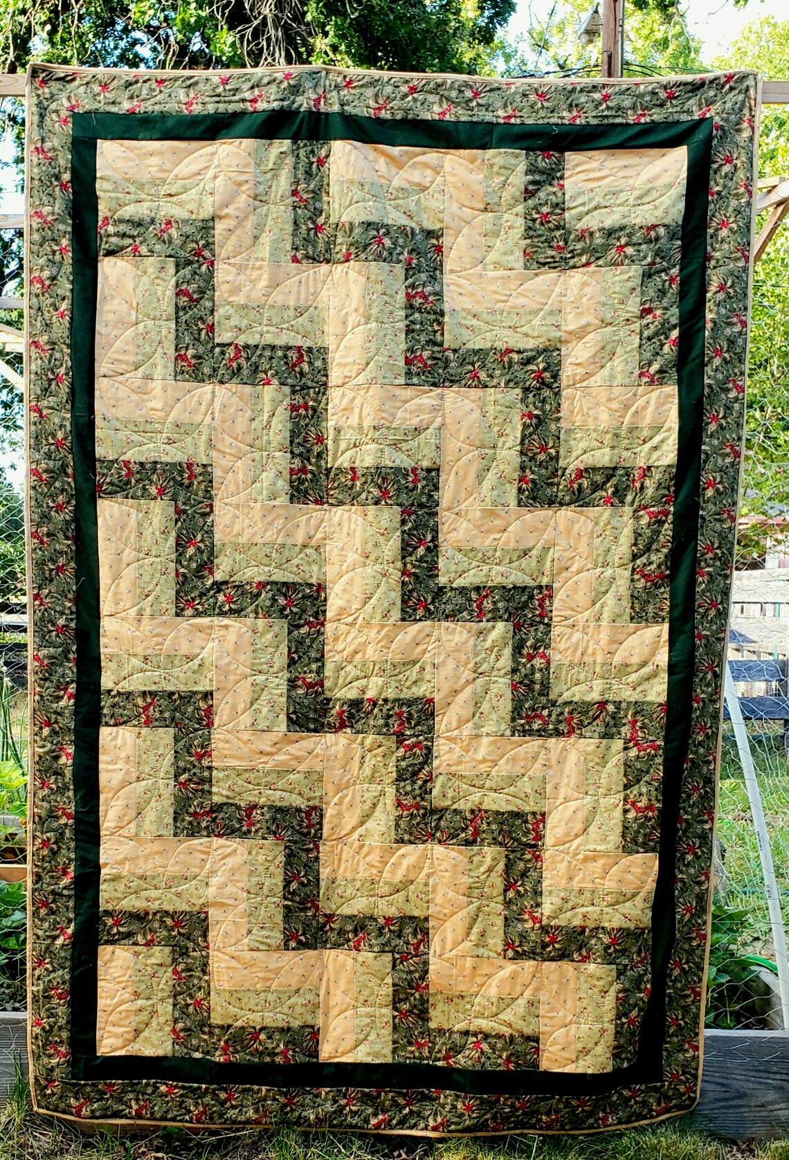 Split Rail Fence Twin Quilt Pattern | Etsy