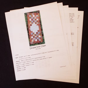 Double Irish Chain Table Runner Pattern - Etsy