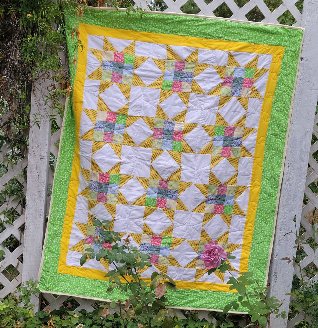 Nine-patch Star Lap Quilt Pattern - Etsy