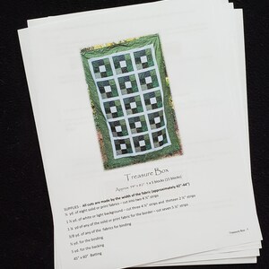 Treasure Box Twin Quilt Pattern - Etsy