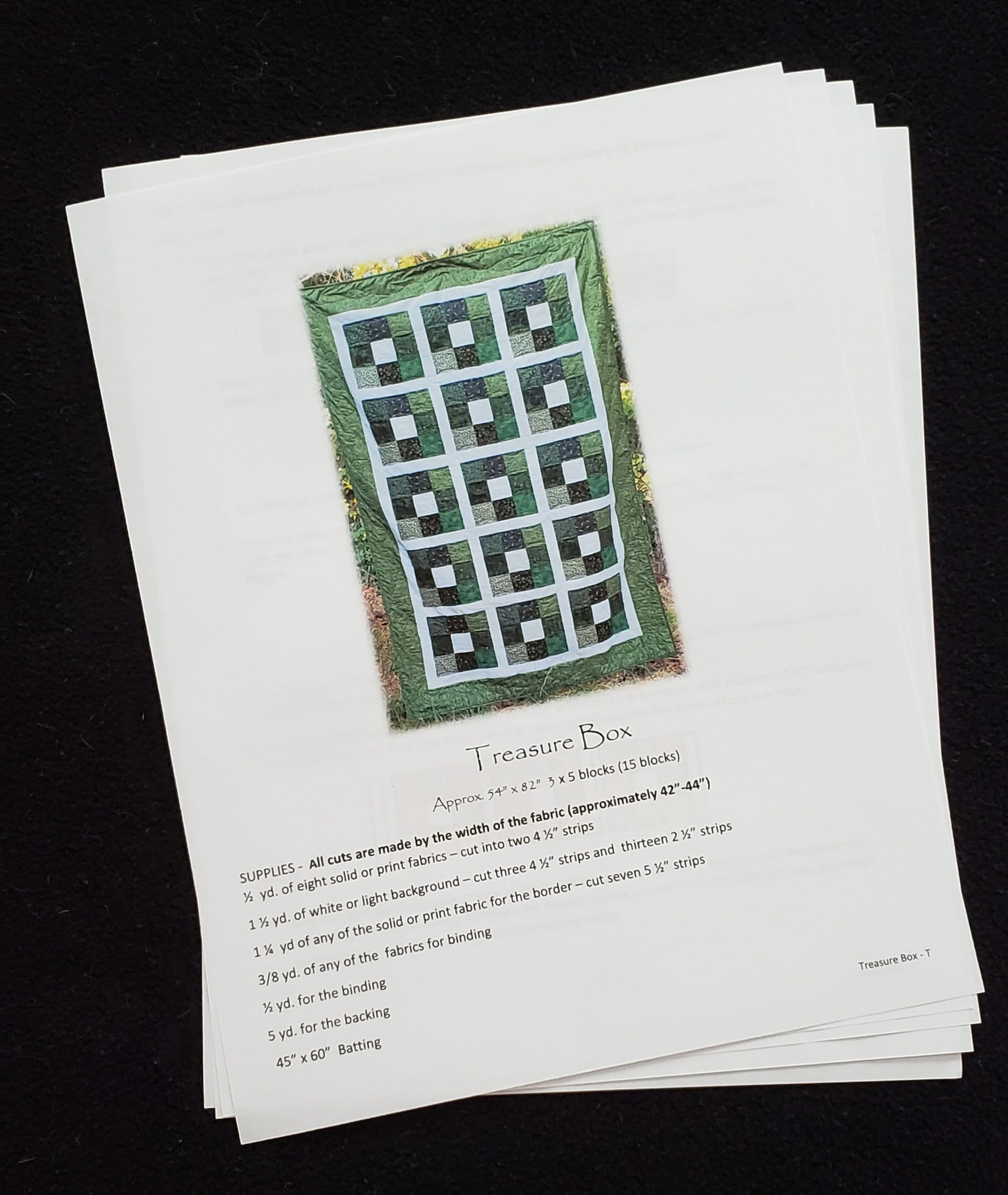 Treasure Box Twin Quilt Pattern | Etsy