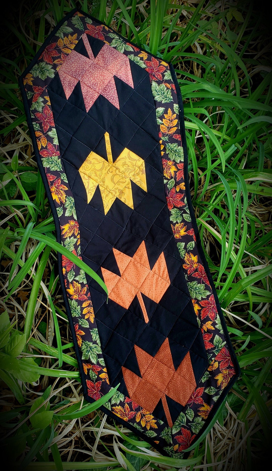 Falling Leaves Table Runner Pattern - Etsy