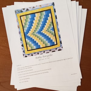 Baby Bargello Quilt Pattern - Etsy