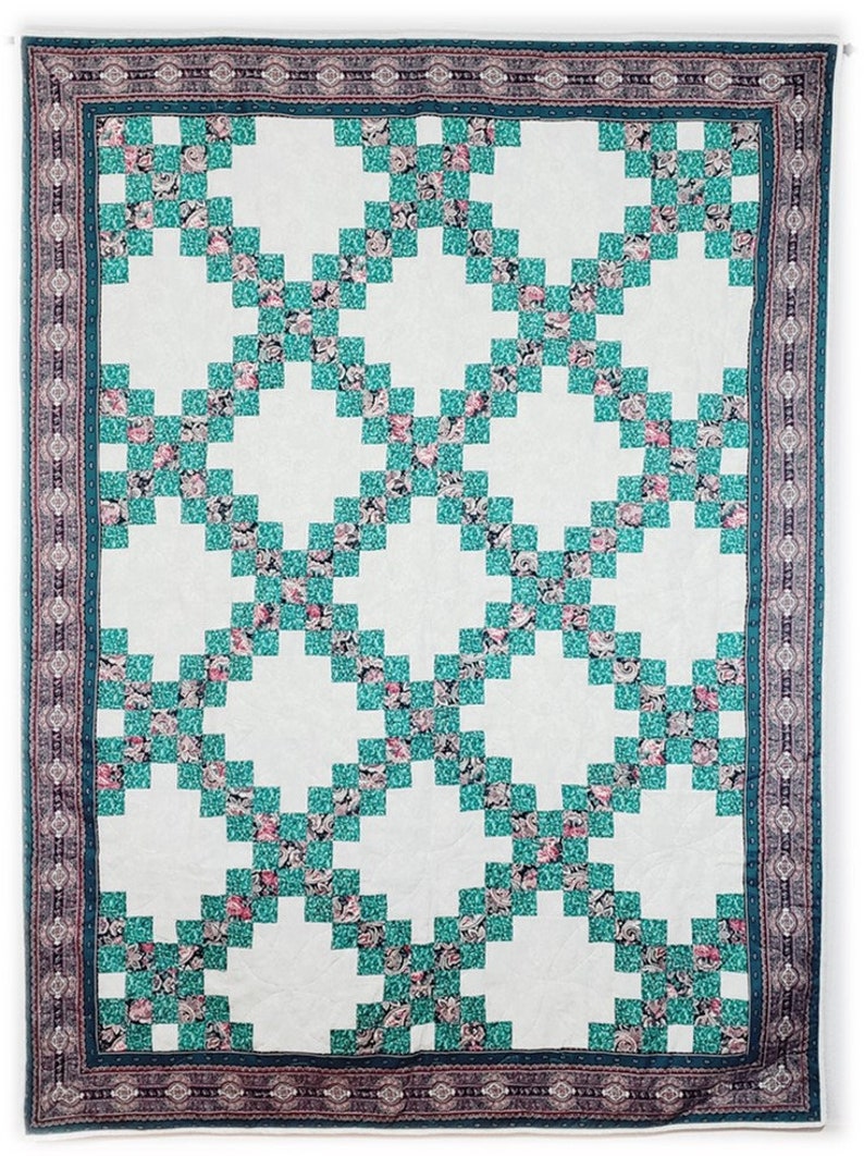Double Irish Chain Quilt Patterns Set of Four Sizes | Etsy